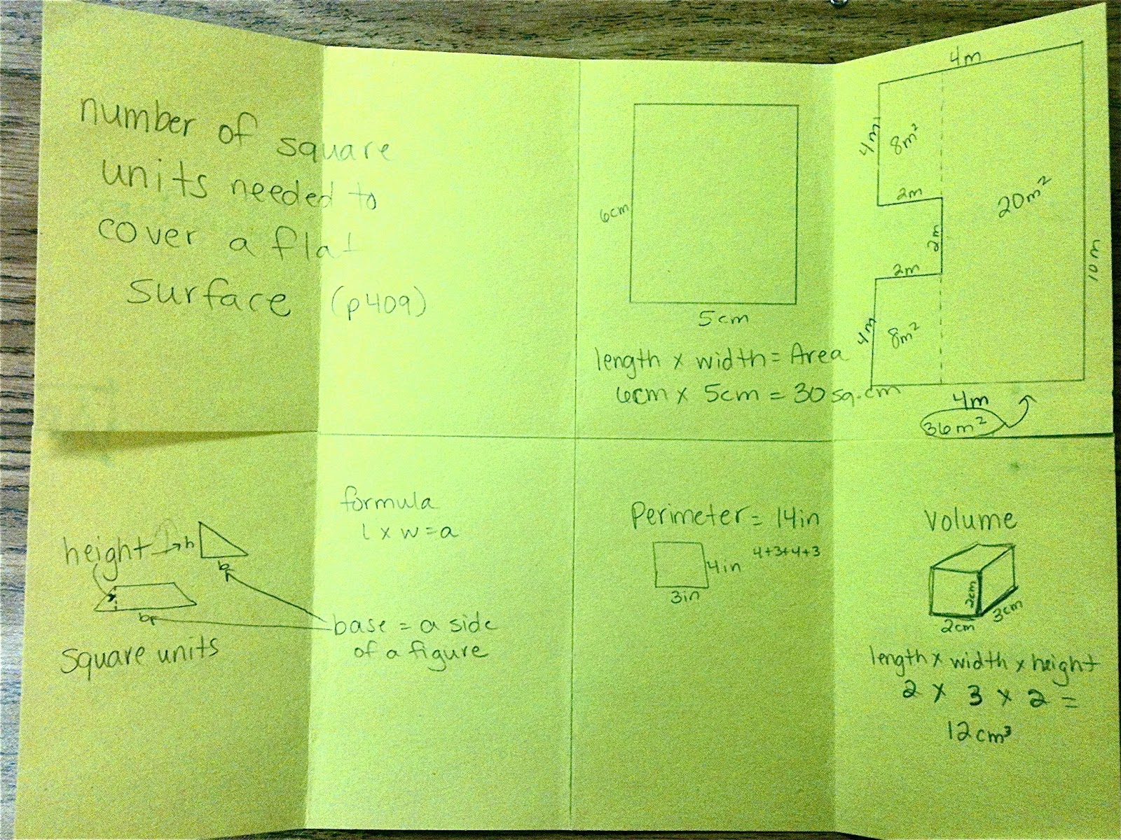 Area Foldables and Models - The Teachaholic